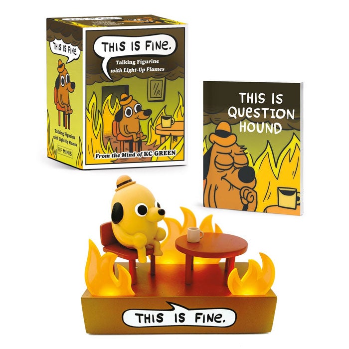 Question Hound: This Is Fine Talking Figurine | Word Horde Emporium of ...