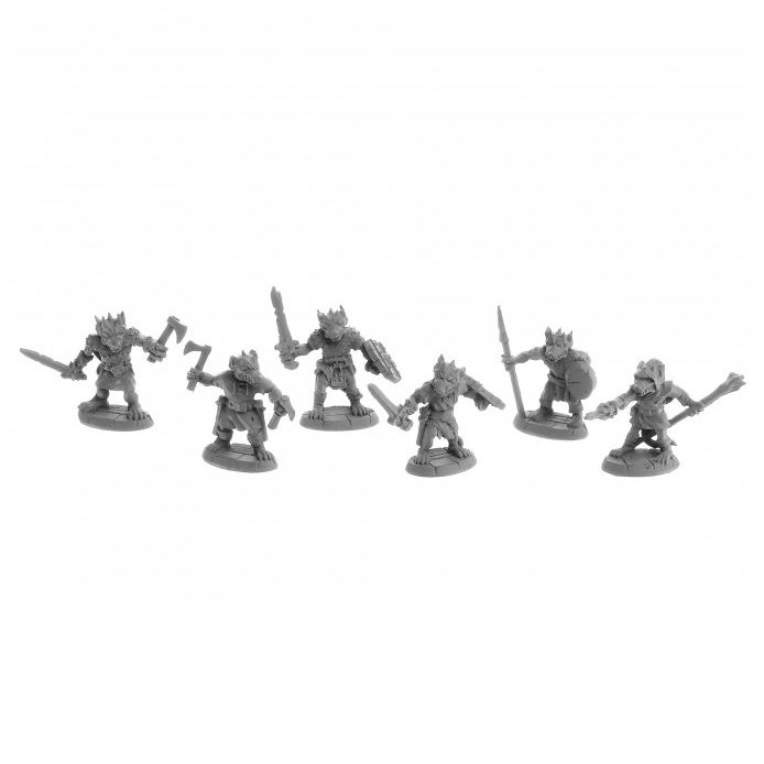 Reaper 07056: Nightclaw Kobolds (6) Dungeon Dwellers Plastic Miniatures ...